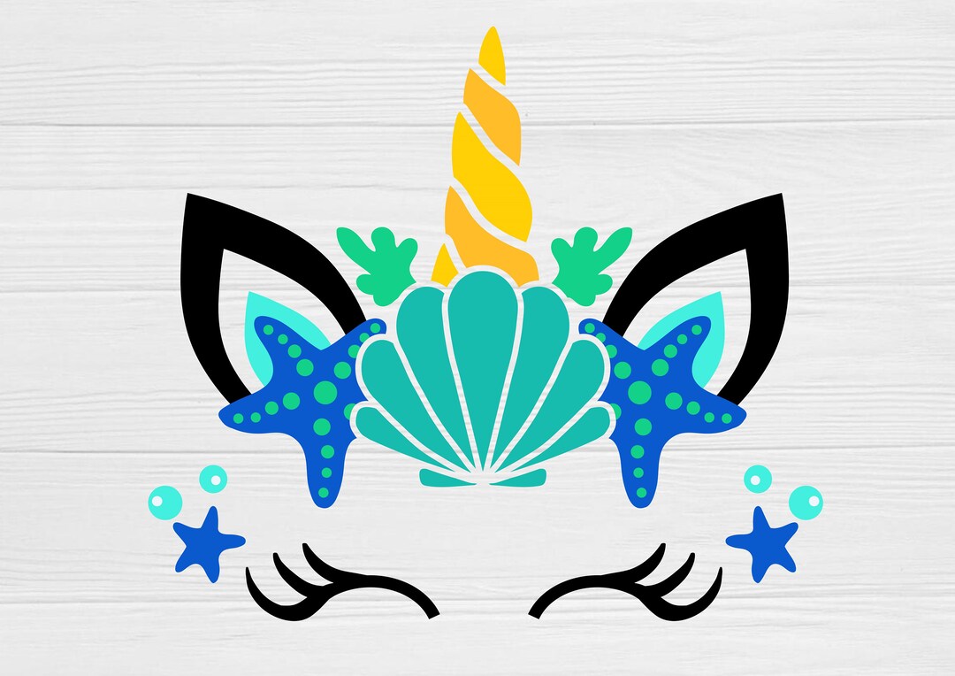 Unicorn Svg, Mermaid Svg, Magical Svg, Birthday Svg, Shell Svg, Cricut ...