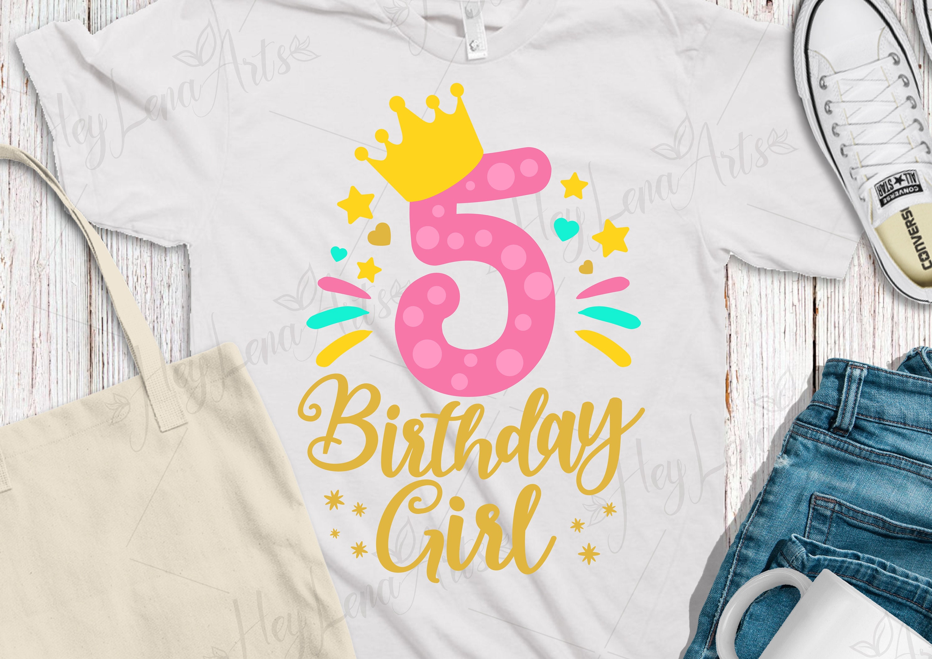 Five Birthday Svg Fifth Birthday svg 5th Birthday svg | Etsy