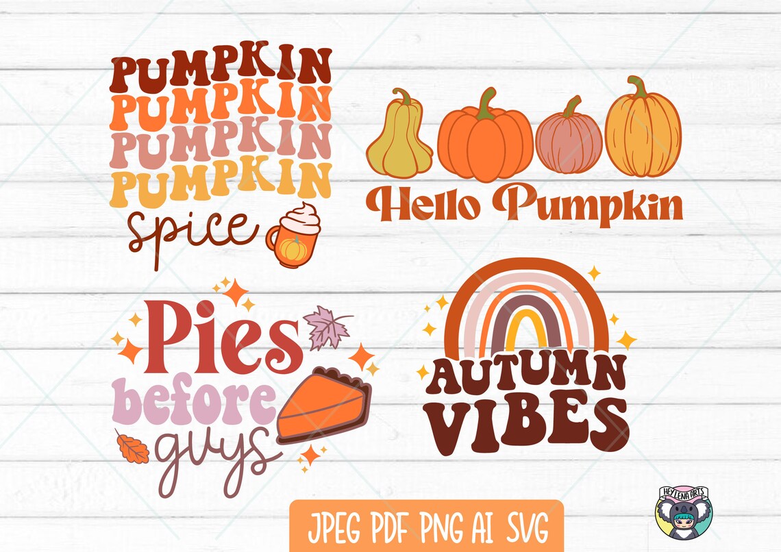 Fall Svg Bundle Retro Fall Svg Bundle Autumn Bundle Svg - Etsy