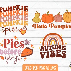 Fall Svg Bundle, Retro Fall Svg Bundle, Autumn Bundle Svg, Fall Svg ...