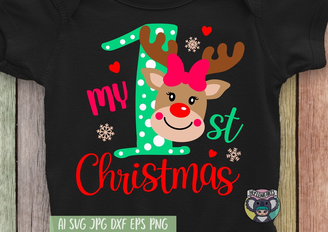 Christmas SVG, My 1st Christmas Svg, My First Christmas Svg, Santa Svg ...