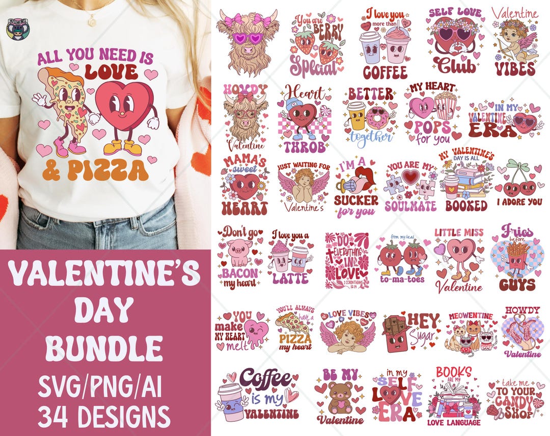 Retro Valentines Png, Valentine's Day Svg, Groovy Valentine Png ...