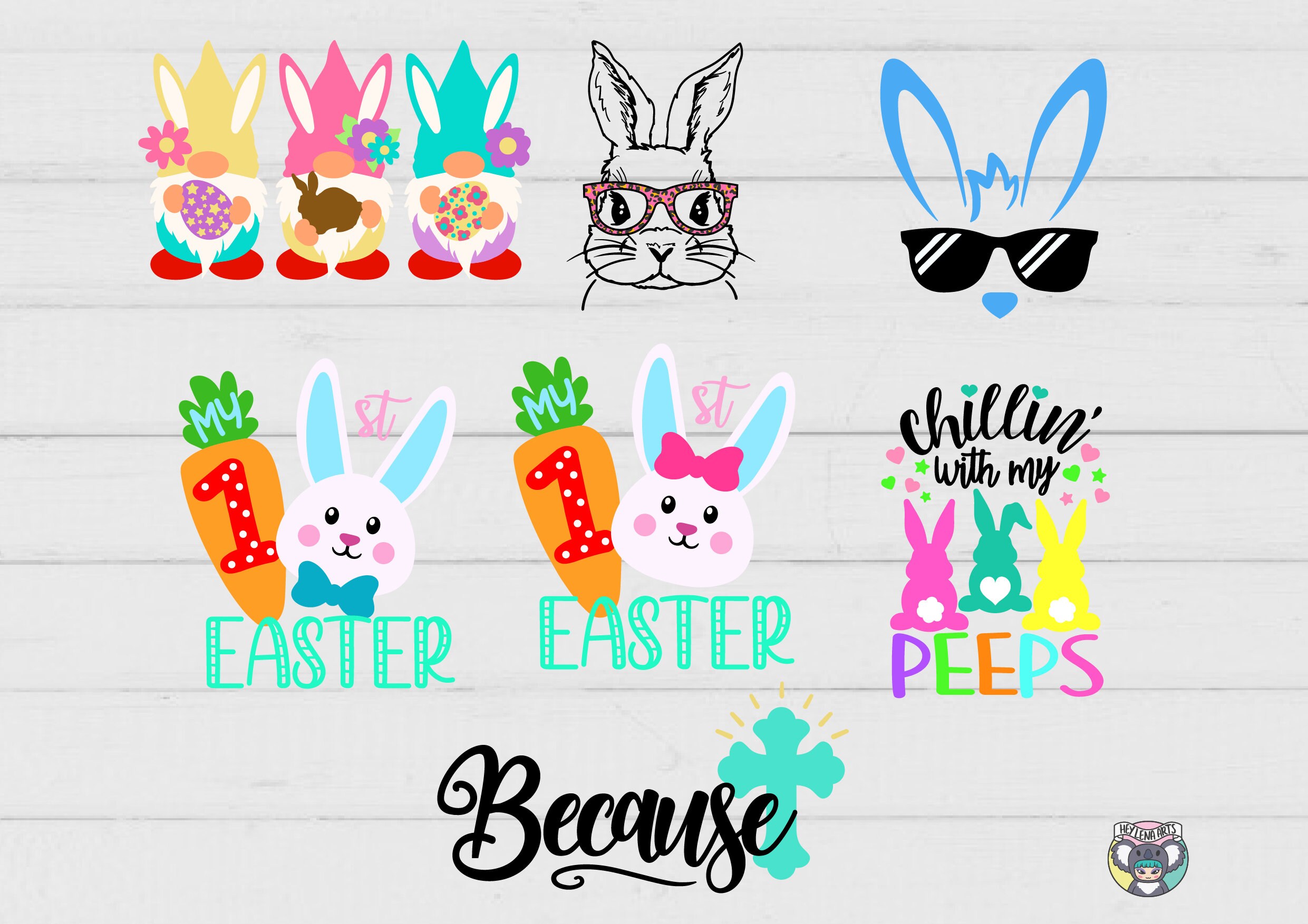 Easter SVG Bundle Happy Easter Svg Easter Bunny Svg Spring - Etsy