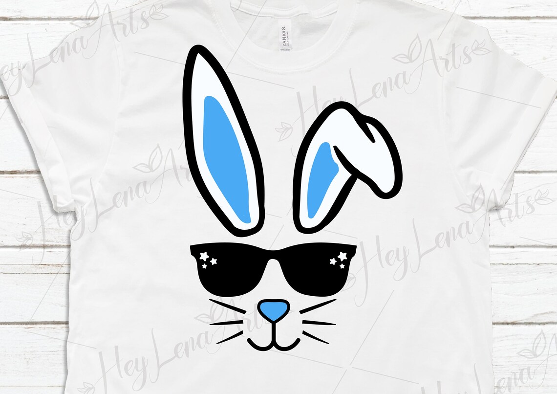 Easter Svg Bunny Face Svg Rabbit Svg Bunny With Sunglasses - Etsy