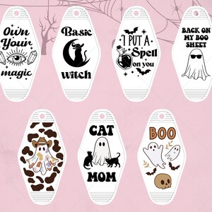 Halloween Motel Keychain SVG Bundle: Ghost Designs (digital Download ...