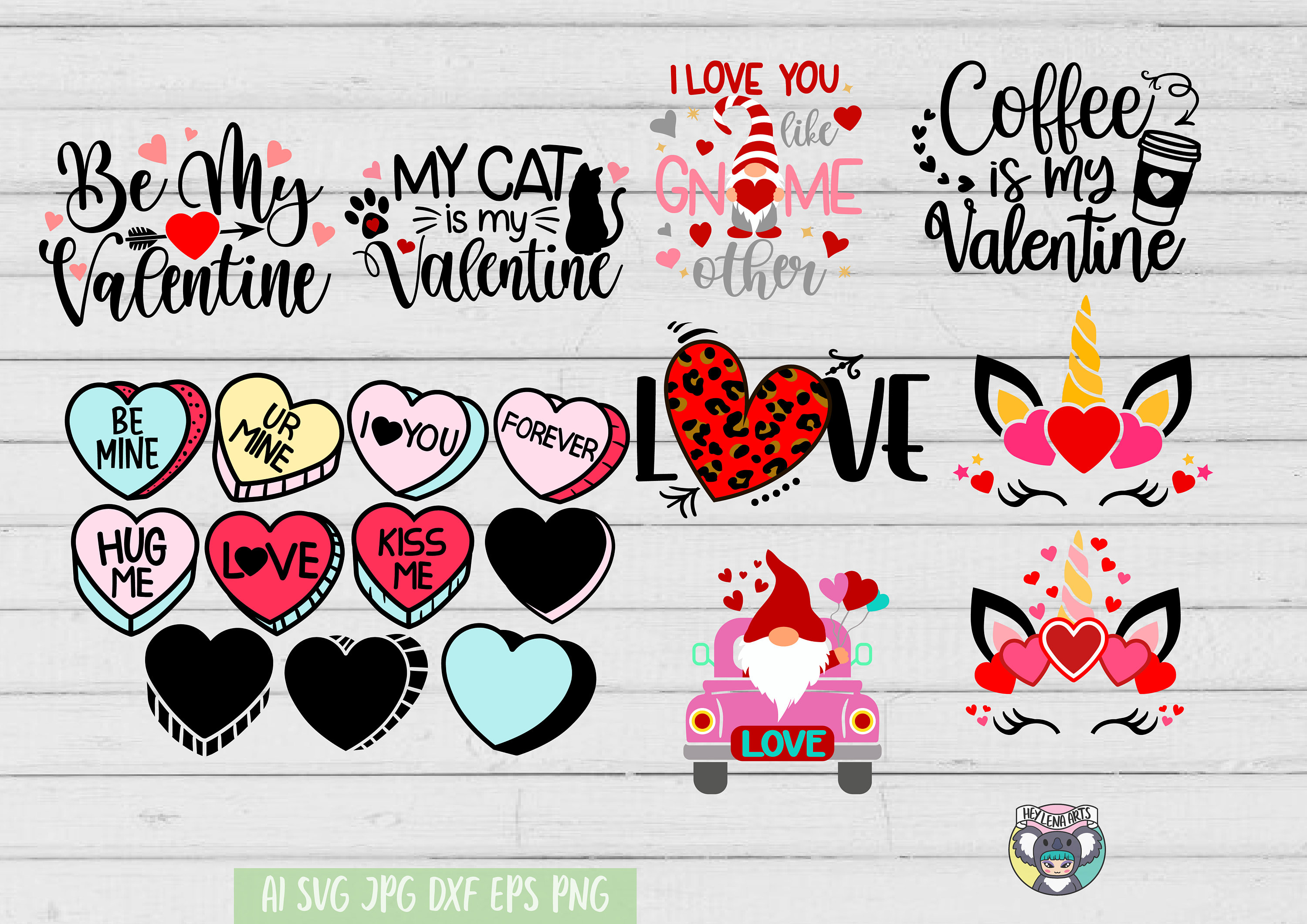 Valentines Day SVG Bundle Valentines Day Svg Valentine Svg - Etsy
