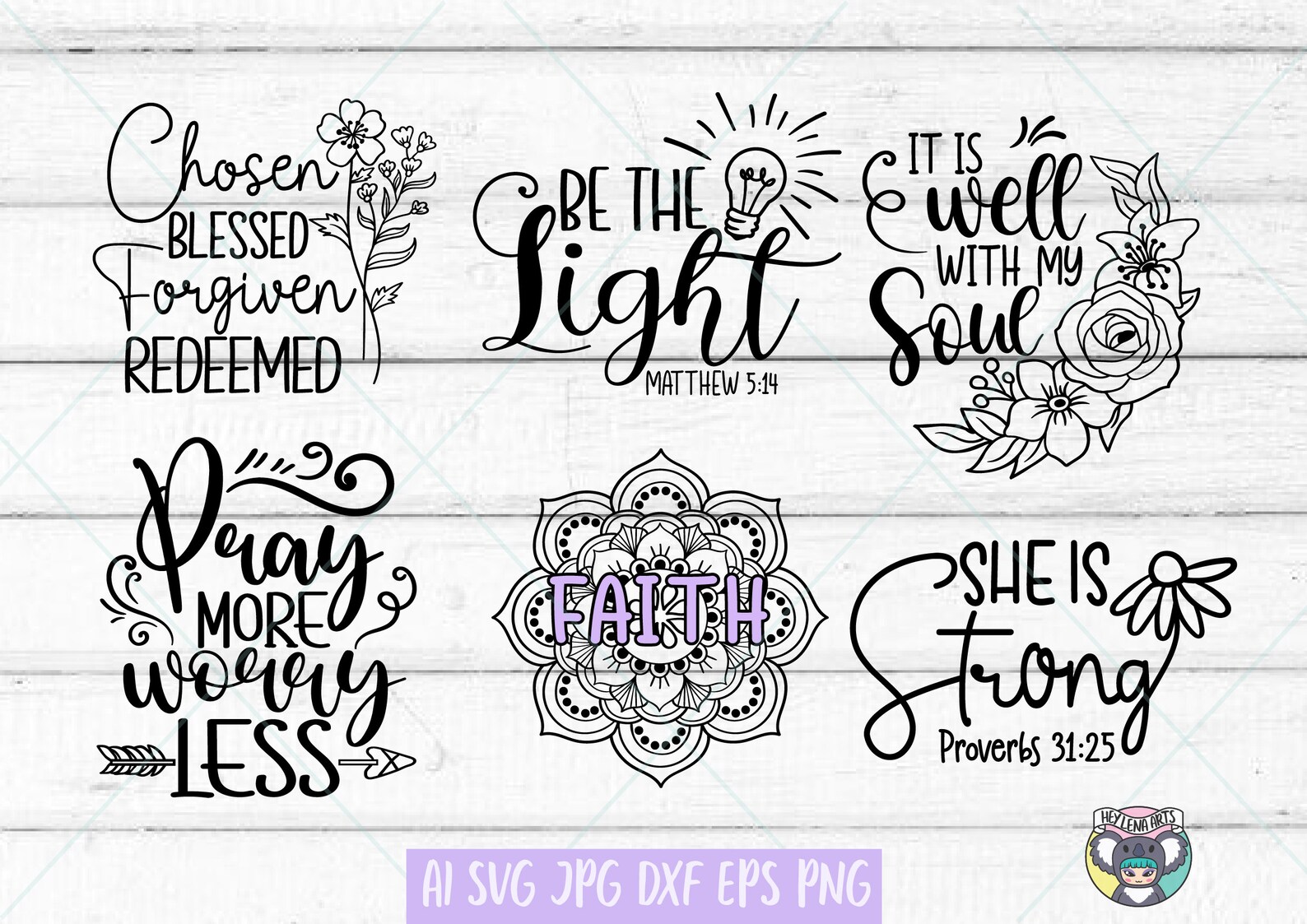 Christian Svg Bundle Bible Verse Svg Bundle Scripture - Etsy