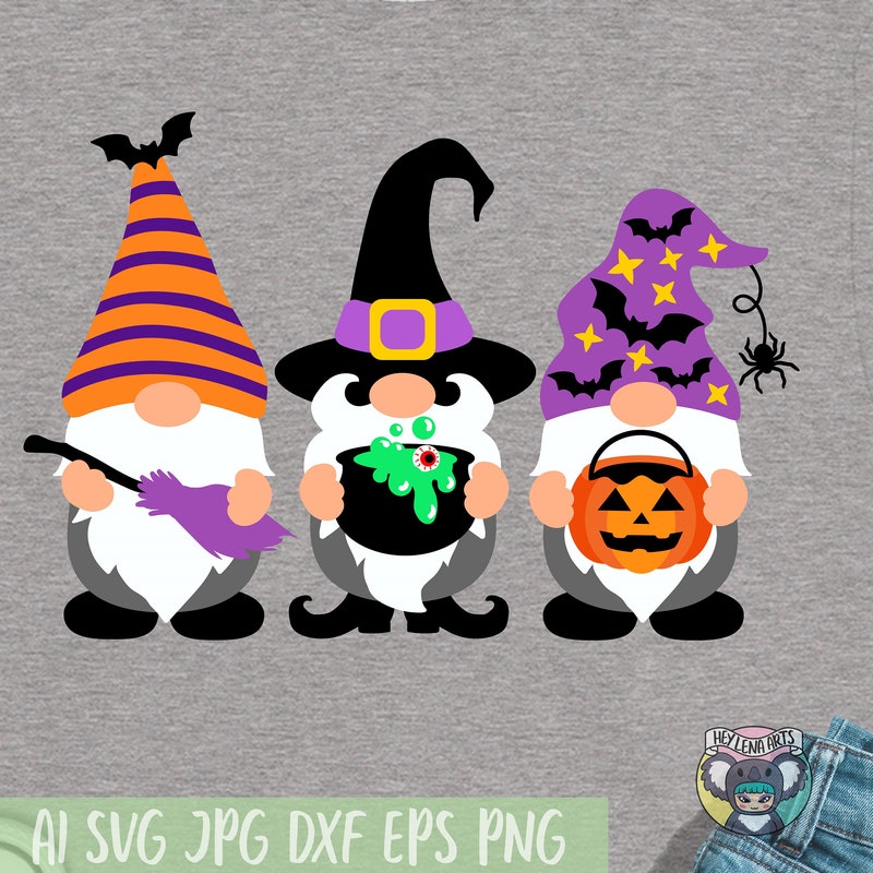 Halloween Gnome Svg - Etsy