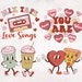 Retro Valentine's Day Clipart Bundle: Groovy PNG SVG PDF - Etsy