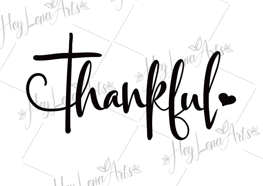 Thankful SVG - Thanksgiving Cut File (digital Download) - Etsy