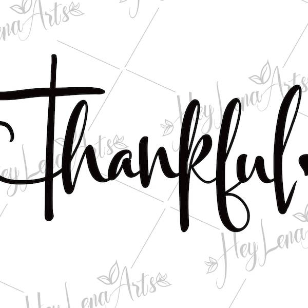 Thankful Svg - Etsy