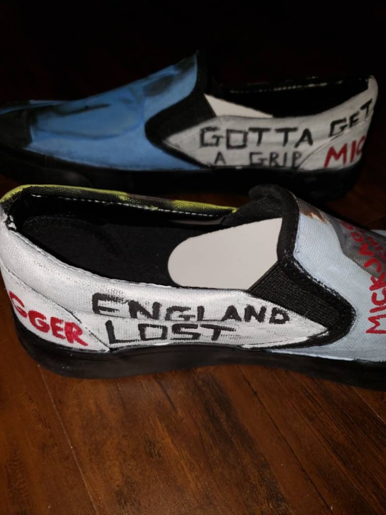 Mick Jagger Inspired Men's Sneakers. - Etsy