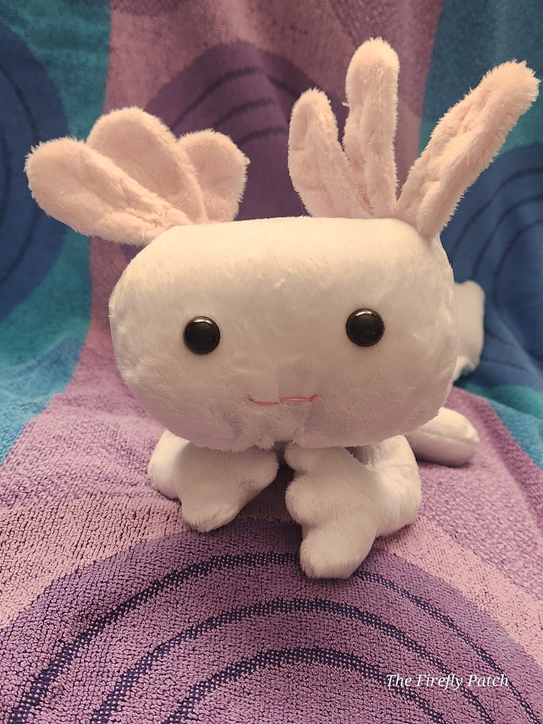 Axolotl Stuffed Animal Weighted Axolotl Stuffie Handmade - Etsy