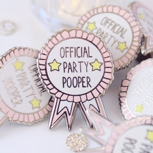 Official Party Pooper Enamel Pin - Etsy
