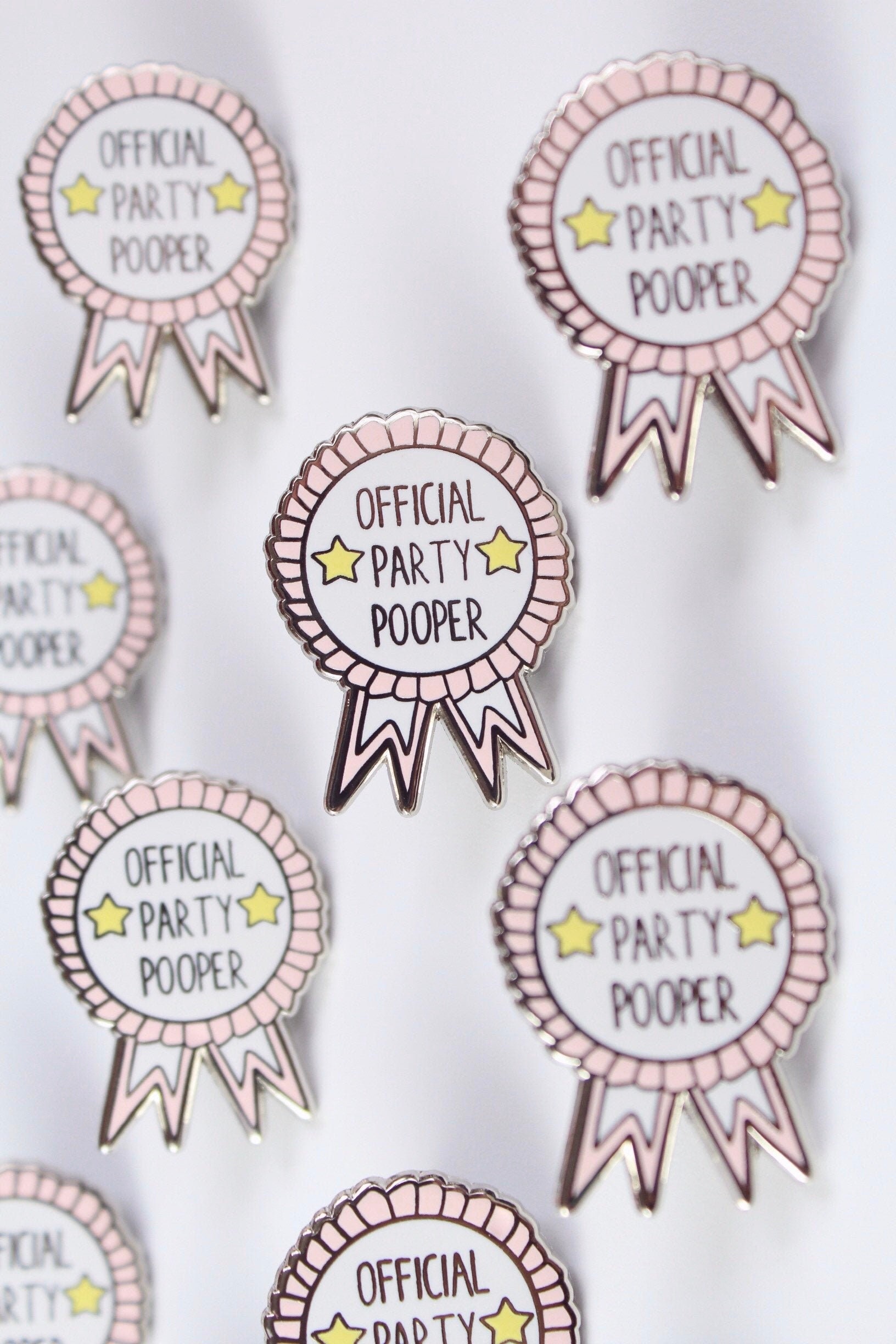 Official Party Pooper Enamel Pin | Etsy