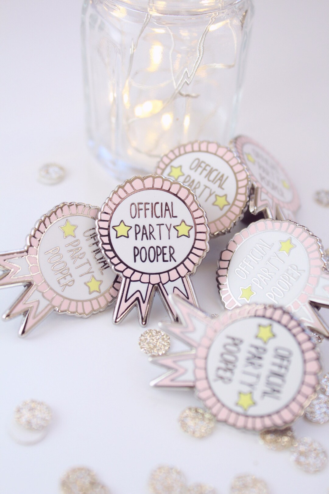 Official Party Pooper Enamel Pin - Etsy