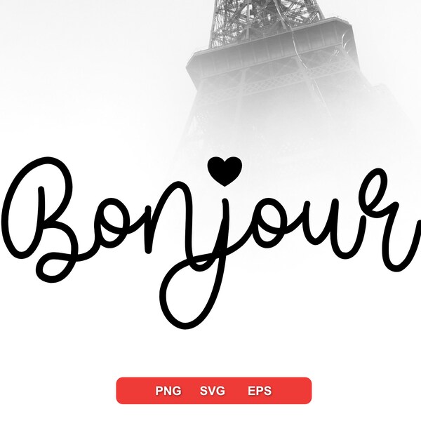 Bonjour Shirt - Etsy