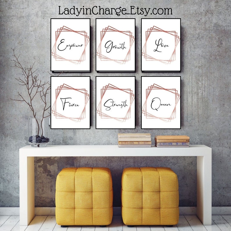 Personalized Wall Decor Customized Wording Art Prints Set | Etsy