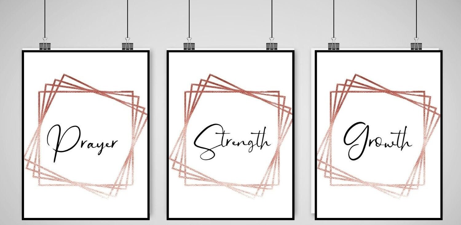 Personalized Wall Decor Customized Wording Art Prints Set Home or ...