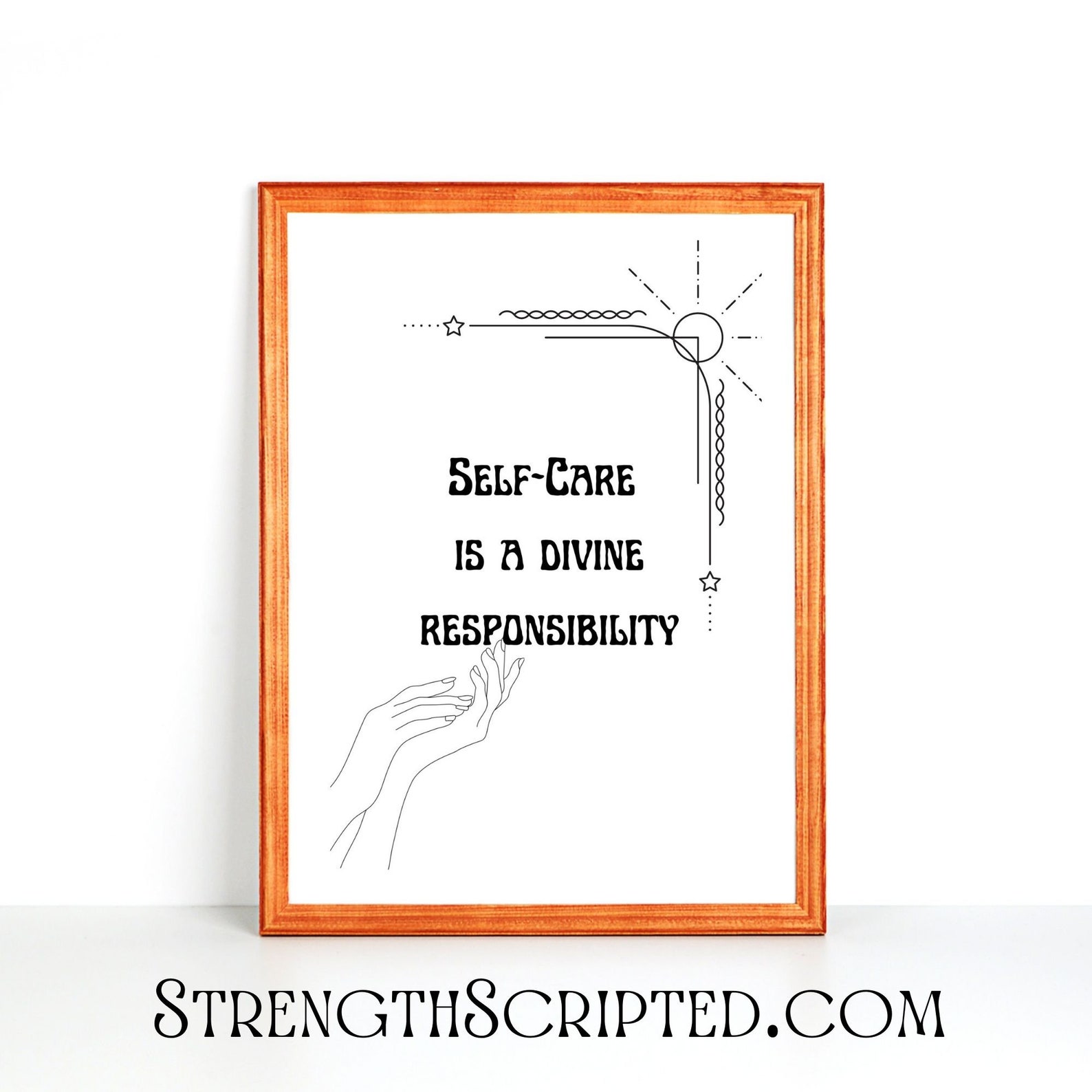 Self-care Reminder Art Printable Quick Download & Print at Home DIY ...