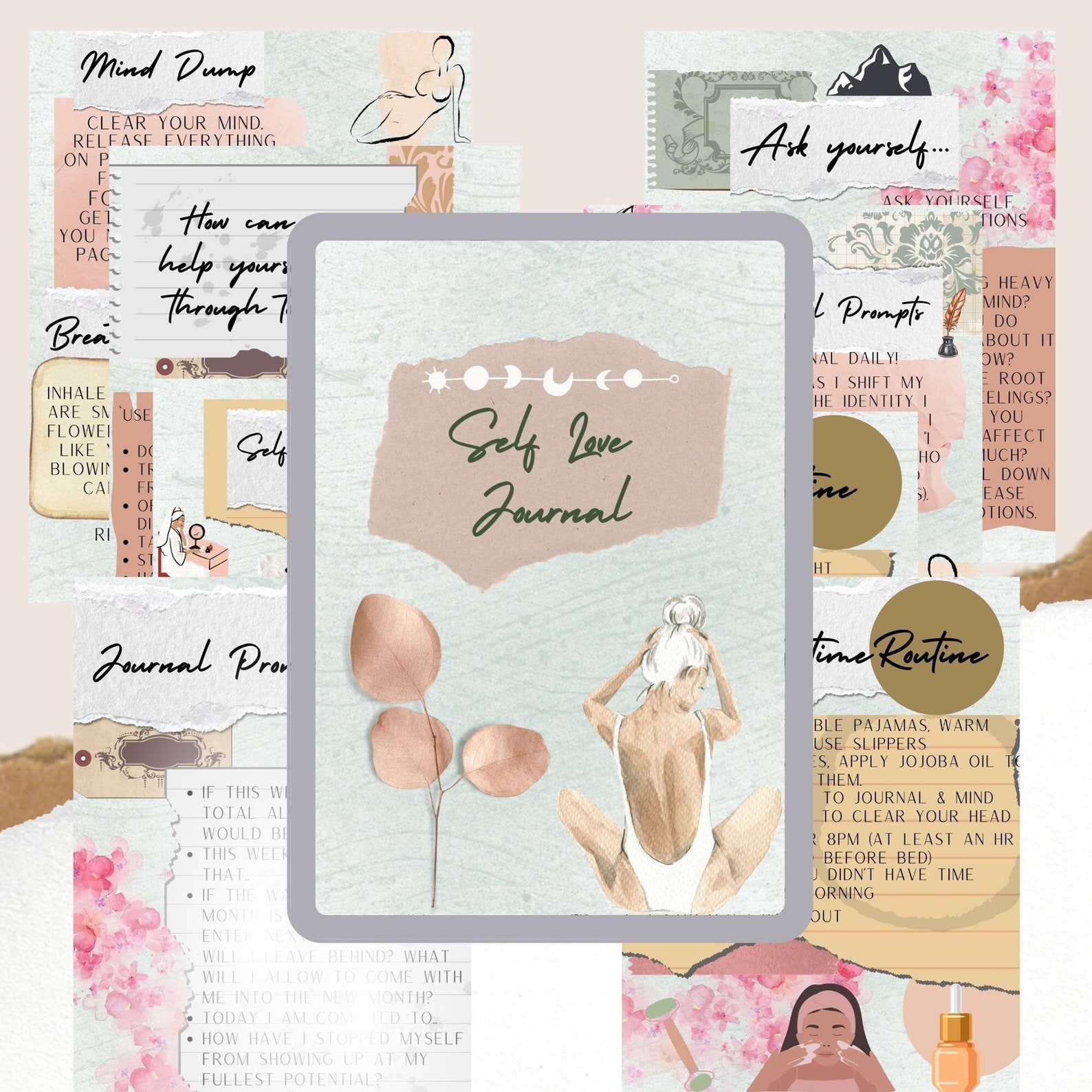 The Self Love Journal With Self-care Planner, Journal Prompts ...