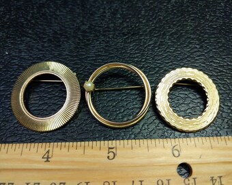 Round Pin Brooch | Etsy