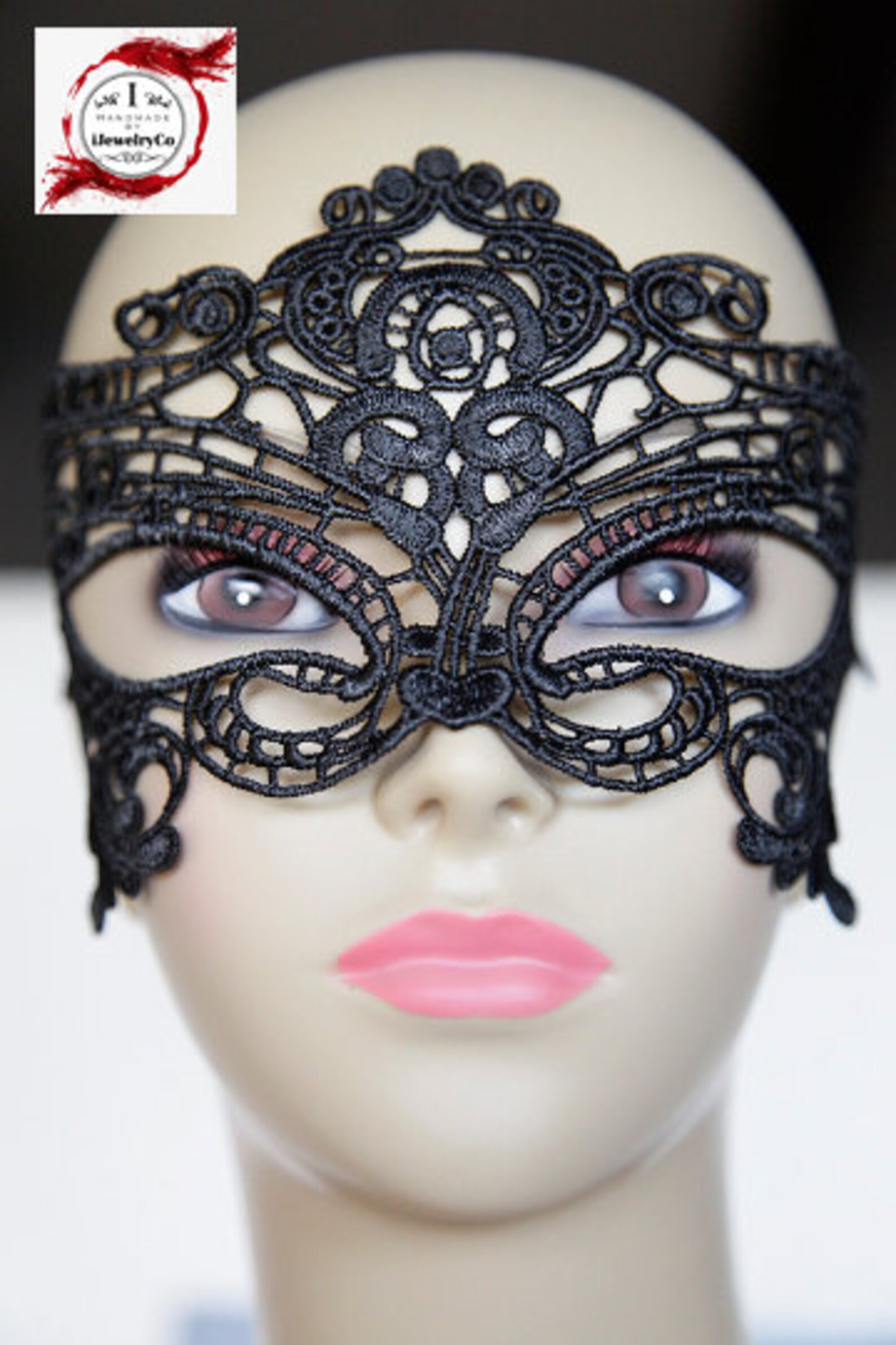 Black Lace Masquerade Mask / Lace Party Mask / Photography | Etsy