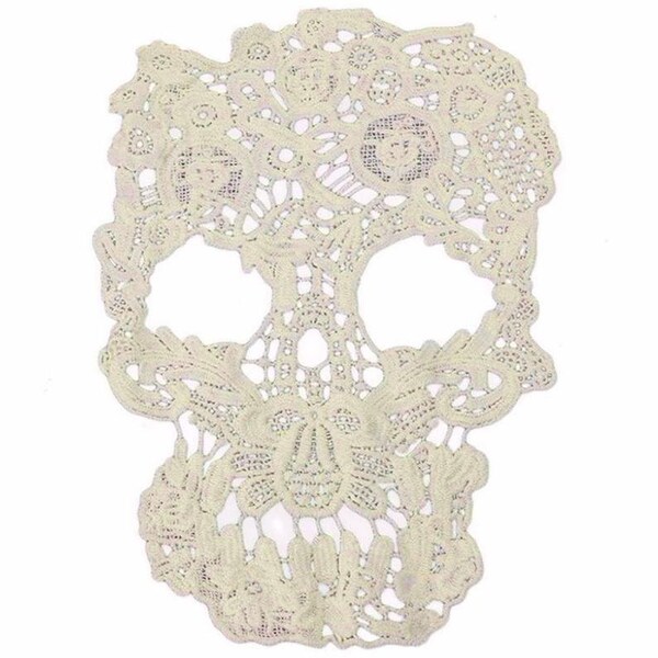 Embroidered Skull - Etsy