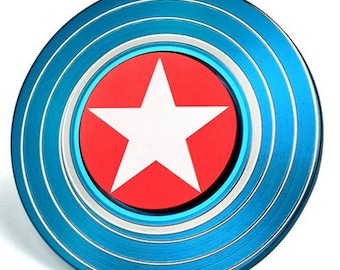 Captain America Shield Fidget Spinner - Etsy