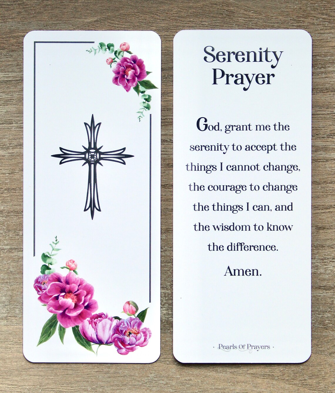 Serenity prayer bookmark printable - pointsmery