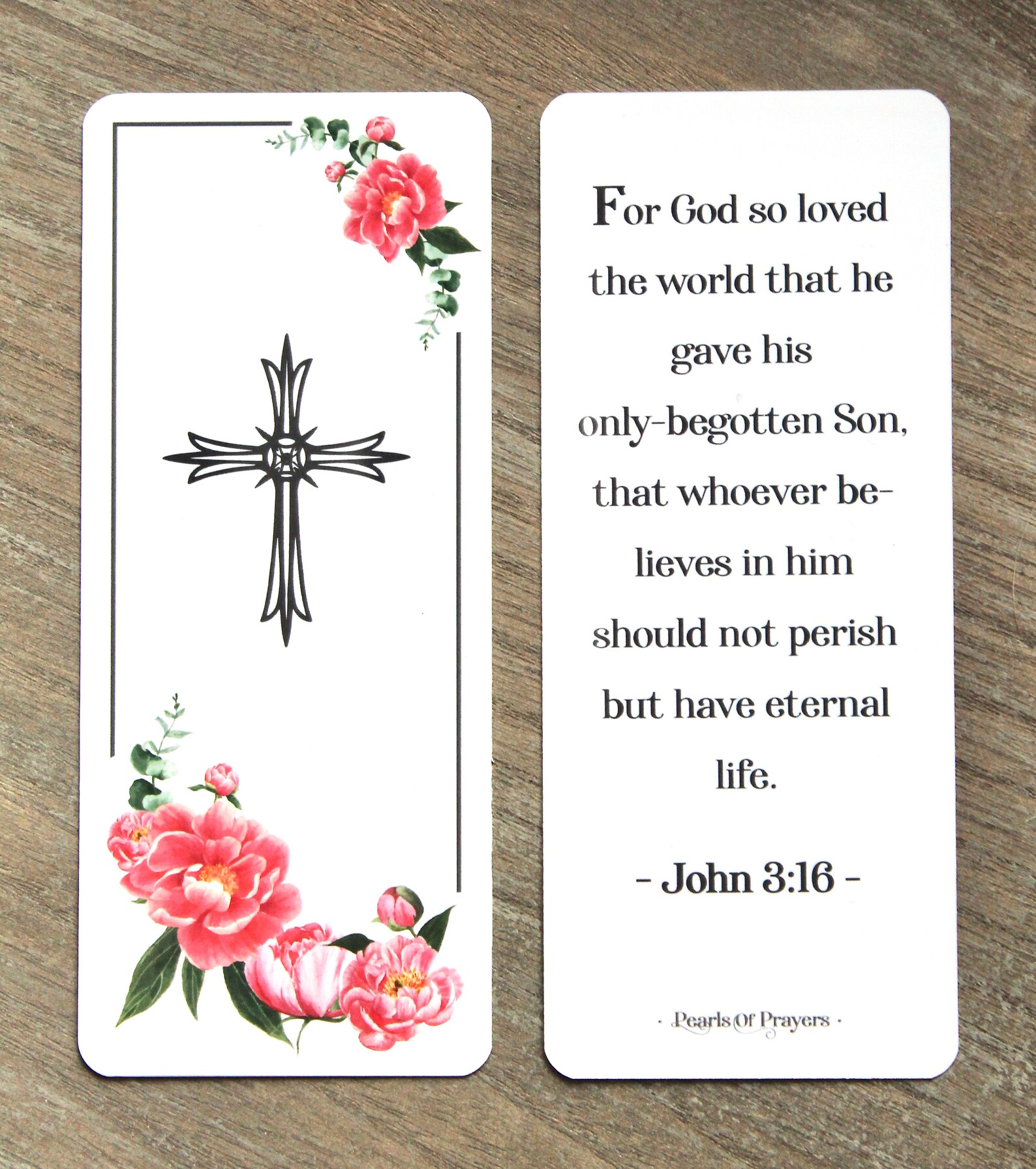 John 3:16 Prayer Card Bookmark prayer cards bookmarks | Etsy