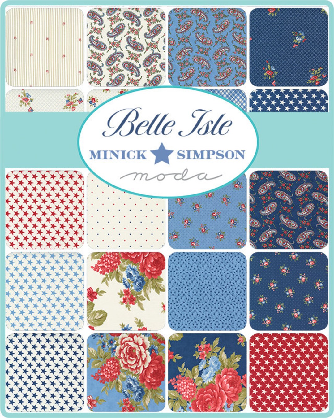 Belle Isle Fabric From Moda - Etsy