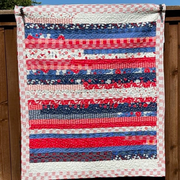 Red White Blue Quilt - Etsy
