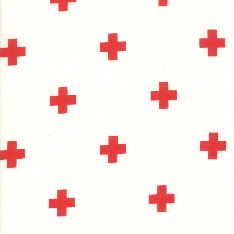 Moda Just Red Plus and Cross My Dots - Etsy