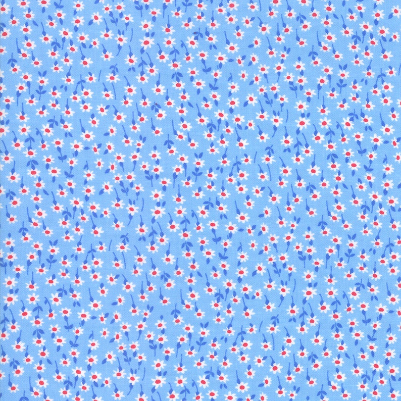 Back Porch Mini Daisies and Stripes W/bella Solids Waterfall | Etsy