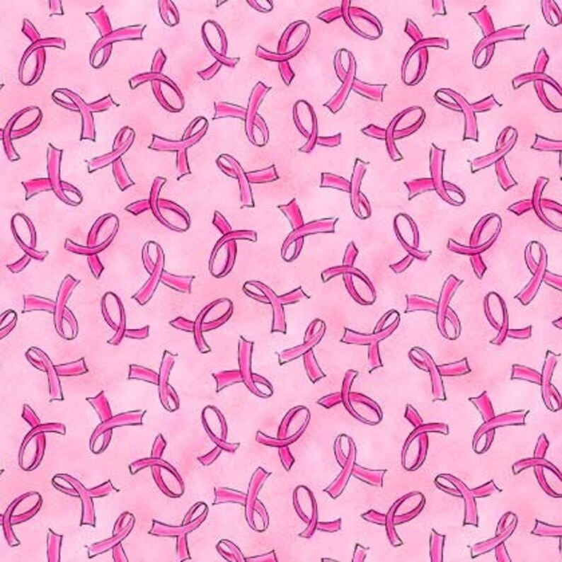 Breast Cancer Awareness Fabric by Michael Miller Fabric - Etsy