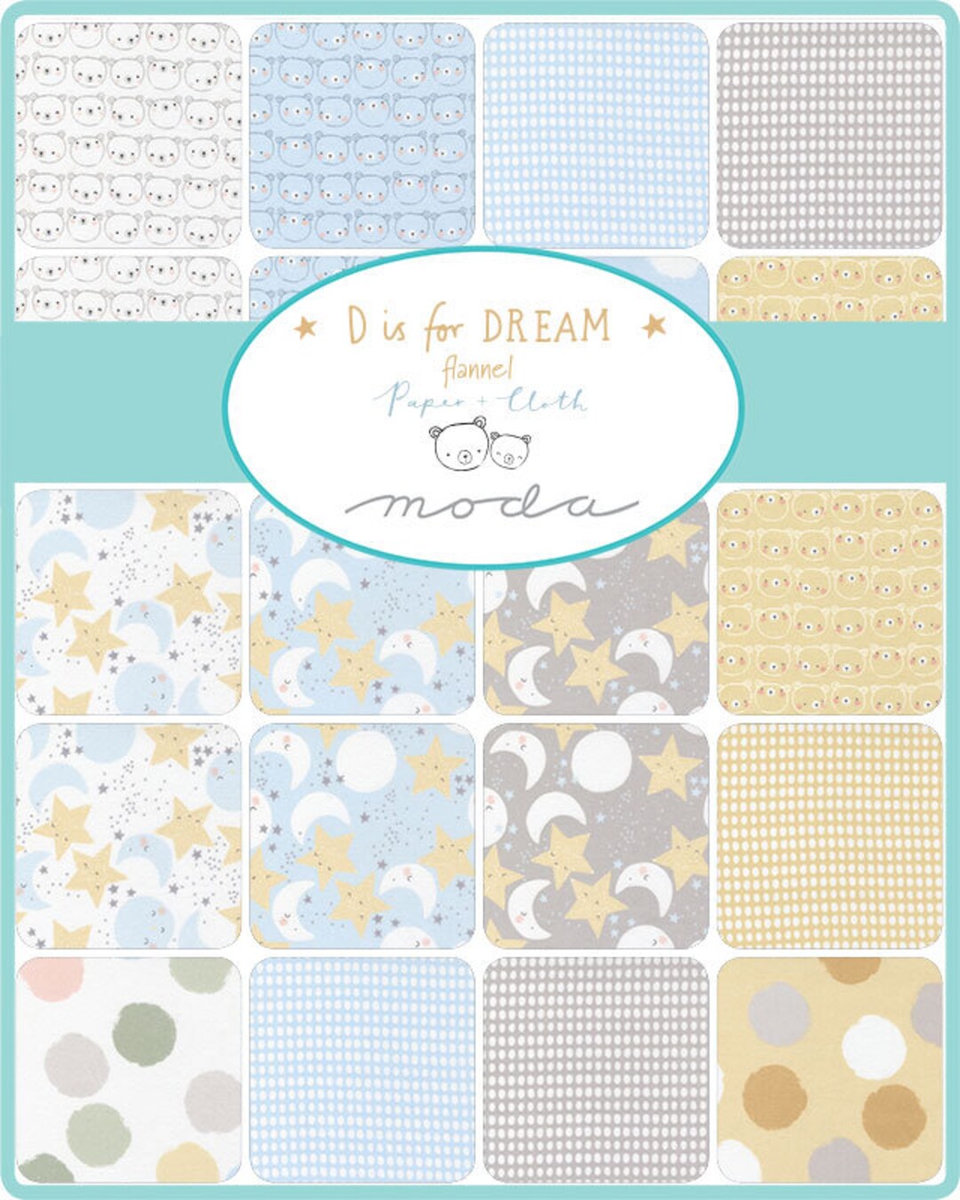 D is for Dream Non-flannel and Dream Flannel Precuts Both by Moda - Etsy