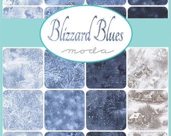 Blizzard Blues Frost by Moda Fabrics 33674 11 Sold in HALF Yard ...