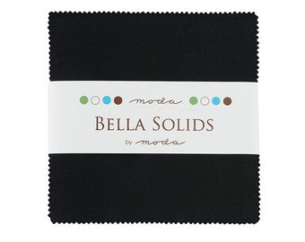 BELLA SOLIDS Charm Pack in 30s Colors 42 5 X 5 Squares Vibrant Cotton ...
