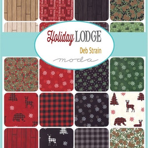 Moda Holiday Lodge Winter White With Pine Trees 28.5 Inches Only by Deb ...