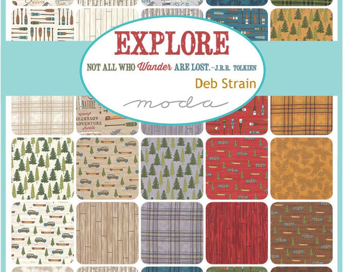 Moda Explore Pine Trees and Planks - Etsy