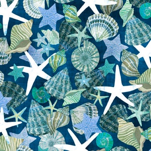 Seashore Fabric by QT Fabrics - Etsy
