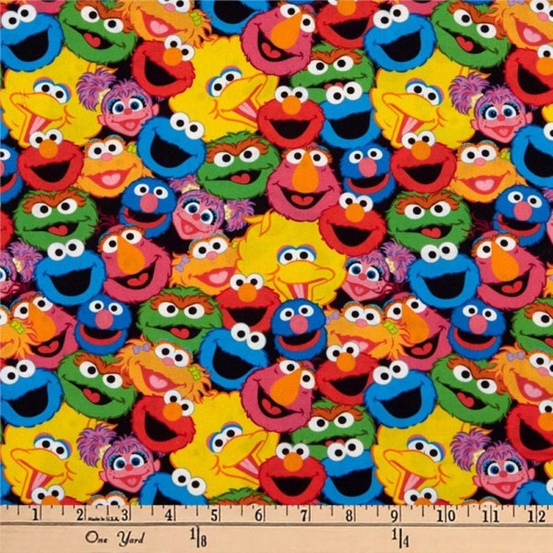 Sesame Street Fabric by QT Fabrics - Etsy