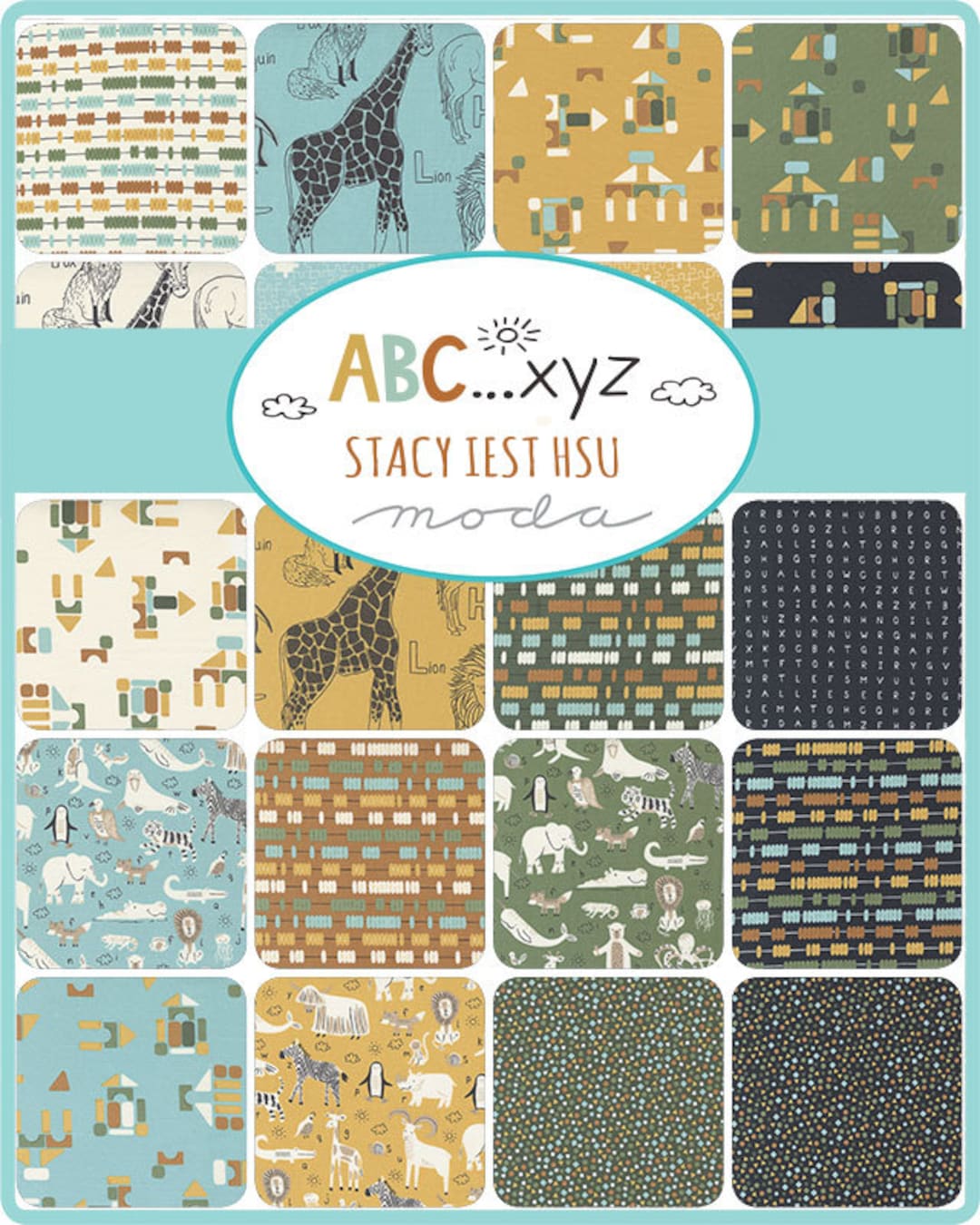 ABC Xyz Fabric by Moda - Etsy