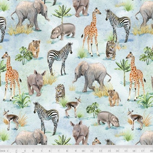 Baby Safari Animals by P&B Textiles - Etsy