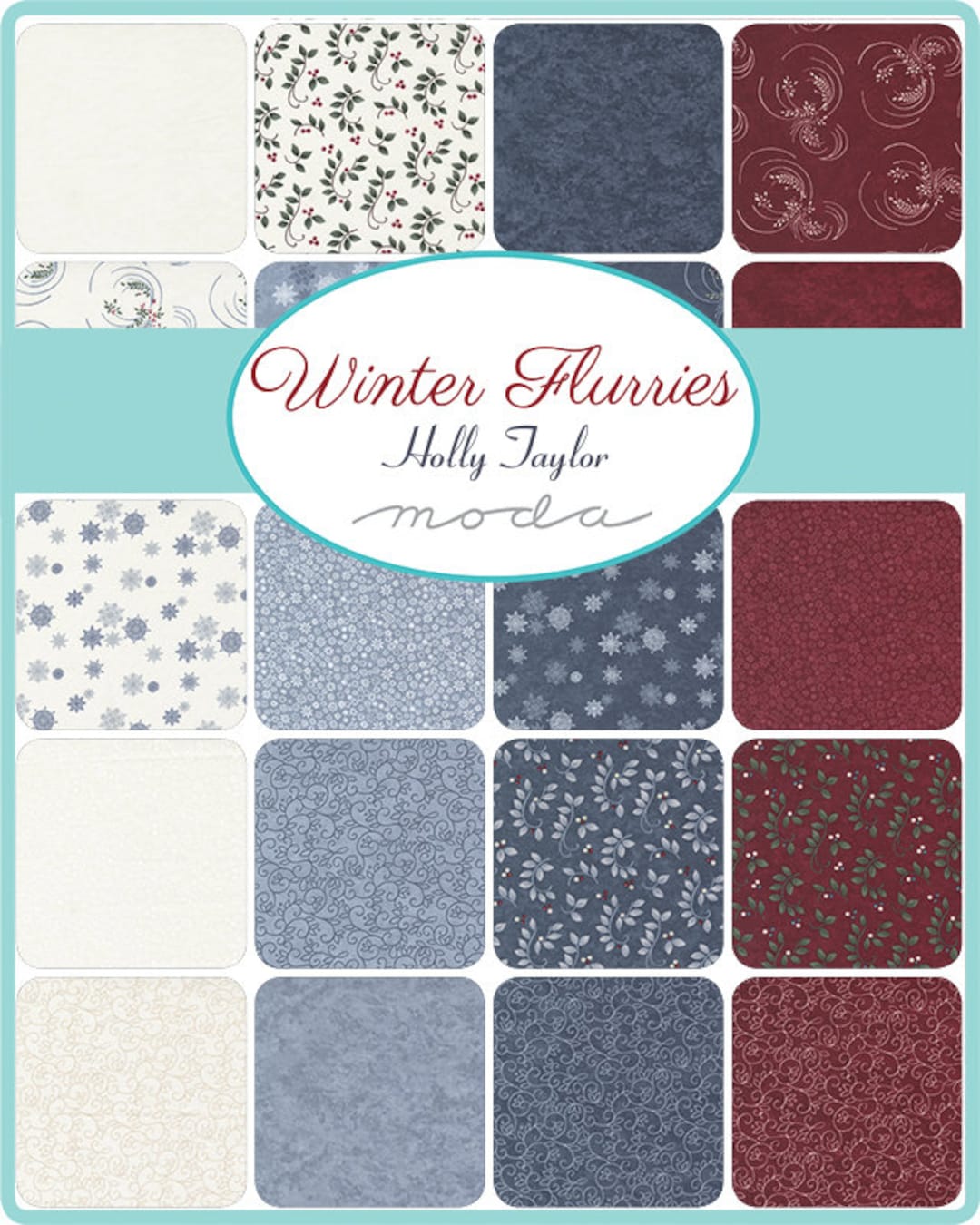 Winter Flurries Fabric by Moda - Etsy