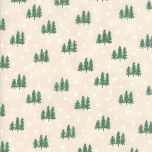 Moda Holiday Lodge Winter White With Pine Trees 28.5 Inches Only by Deb ...