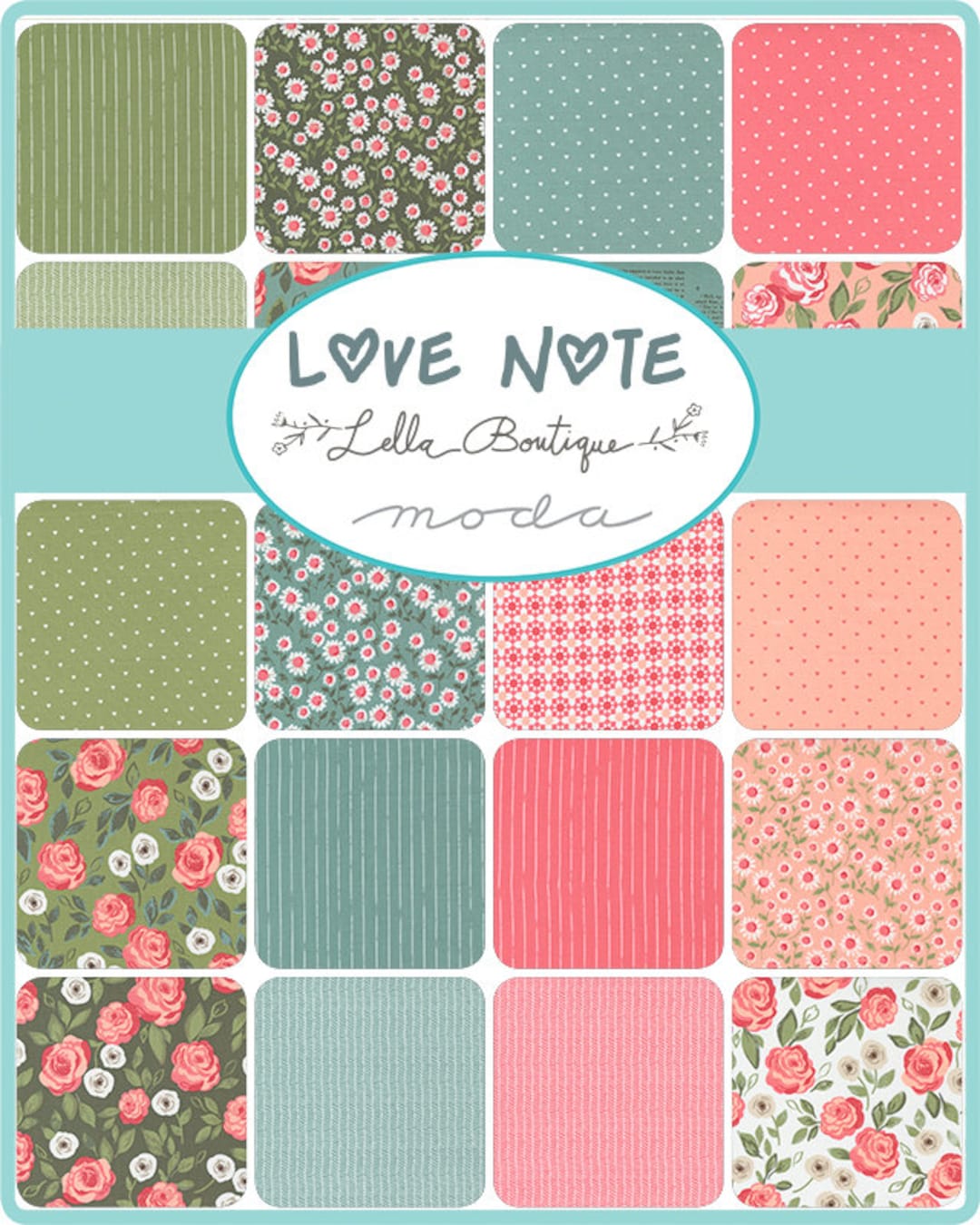 Love Notes Fabric From Moda - Etsy