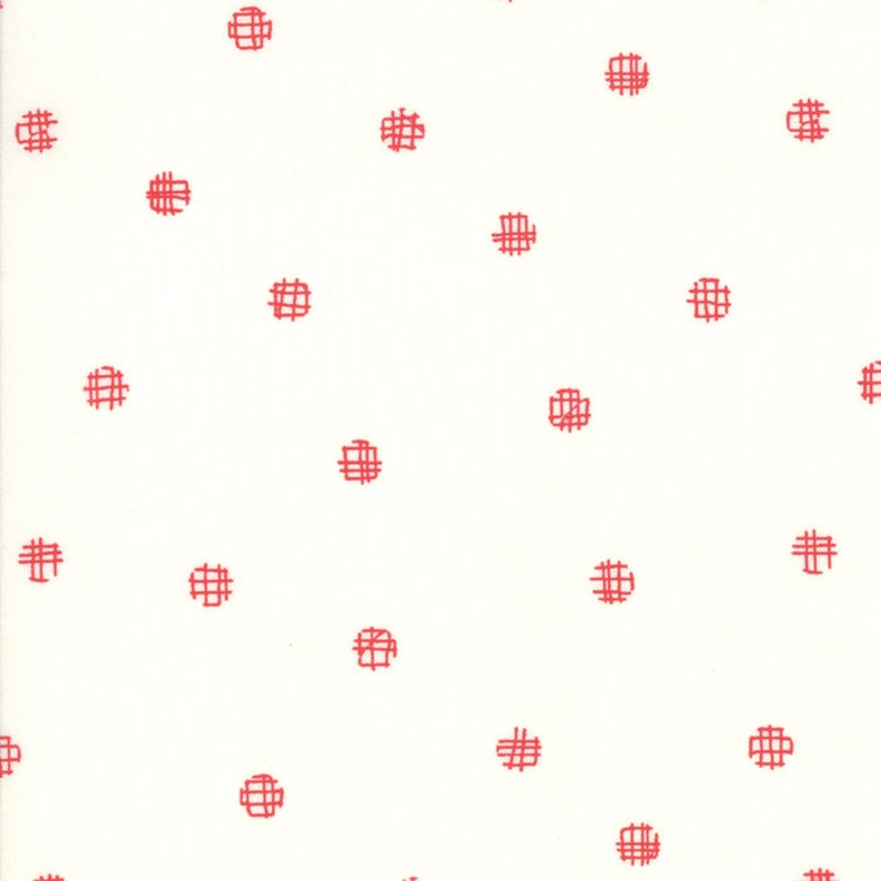 Moda Just Red Plus and Cross My Dots - Etsy