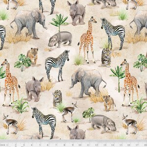 Baby Safari Animals by P&B Textiles - Etsy